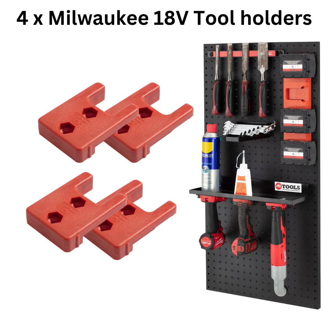 Milwaukee 18V Tool Holder 4 Pack – 48 Tools